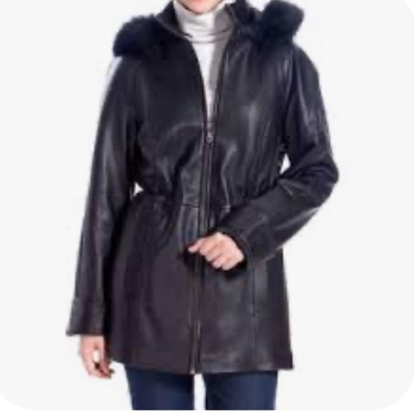 Andrew Marc | Jackets & Coats | Andrew Marc Black Genuine Leather ...